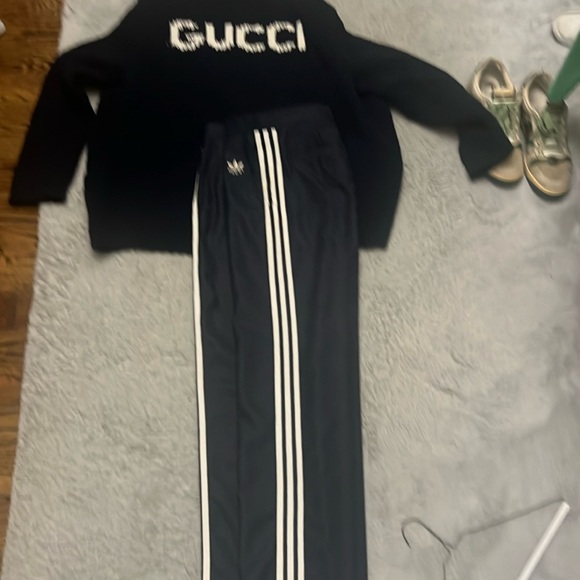 Gucci | Pants | Gucci Adidas Collab Rare Amazing Pants Gucci Logo All ...